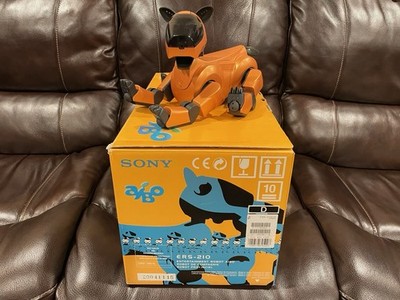 Sony Aibo ERS-210 Spring Orange Robot Dog - Working! DHS Repaired! | eBay