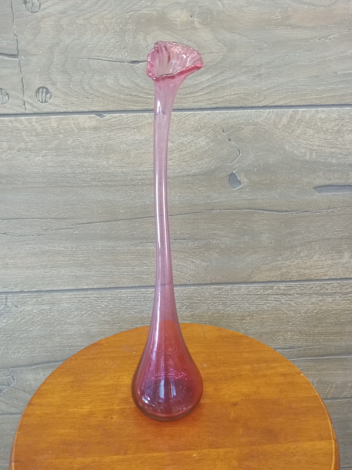 Vintage Signed Ryno Glass 2002 Bob Rynearson Pink Cranberry Art Glass ...