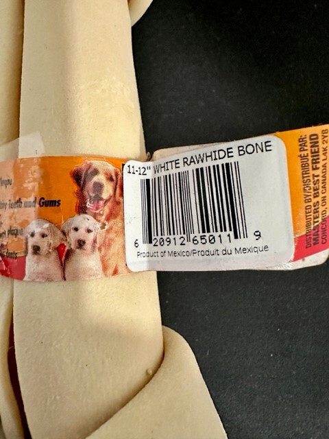 (3) Big Large Natural Rawhide Dog Chew Bones | 12 Inch long for BIG Dog ...