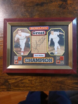 Dick Weber Autograph Pba Bowlimg Hallnof Fame | eBay