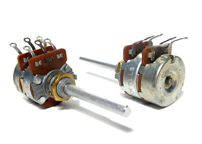 Philco USA Dual 500 ohm (Linear) / 10K Ohm (Reverse Log) Potentiometer ...