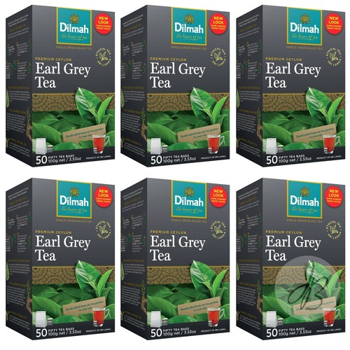 Dilmah Earl Grey Pure Black Ceylon Tea 300 Tea Bags 600 g | eBay