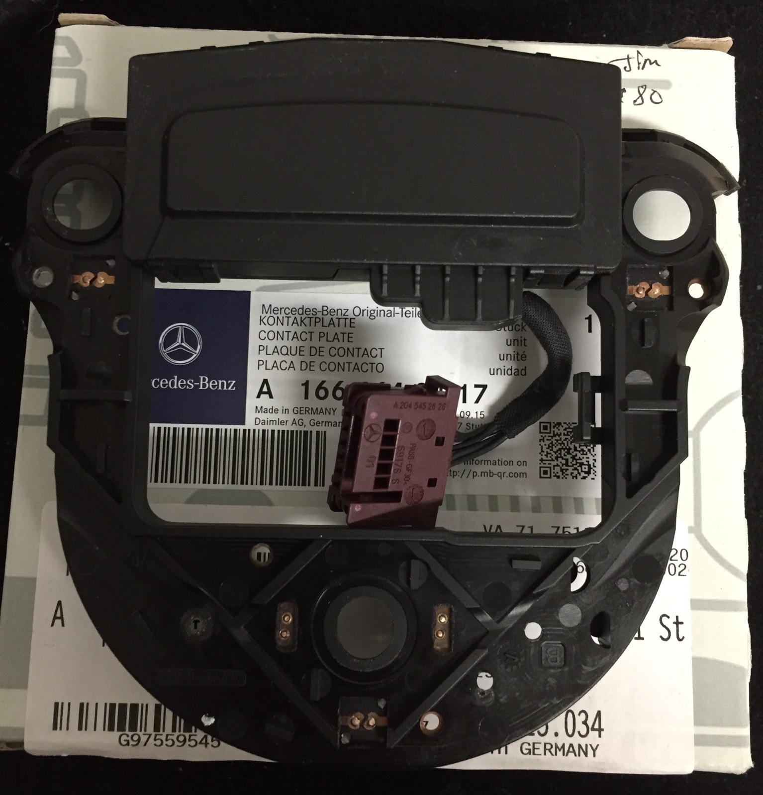 OEM MERCEDES A1664640617 SL63 E63 ML550 ML63 STEERING WHEEL CONTACT ...