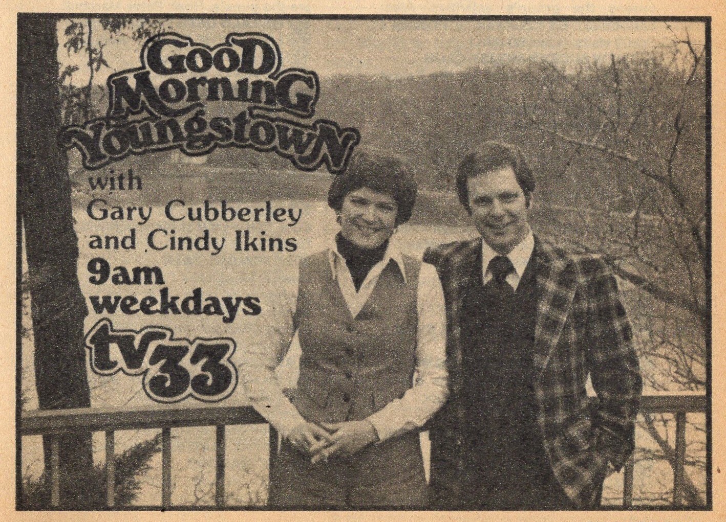 1978 WYTV OHIO TV AD CINDY IKINS & GARY CUBBERLEY host GOOD MORNING ...