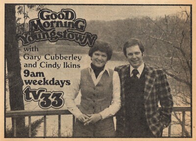 1978 WYTV OHIO TV AD CINDY IKINS & GARY CUBBERLEY host GOOD MORNING ...