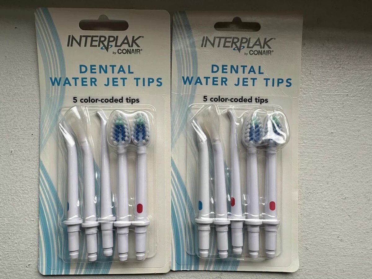 Lot Of 2—INTERPLAK By Conair Dental Water Jet Tips | eBay