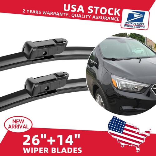 New 26"+ 14" Durable Windshield Wiper Blades Driver & Passenger Side ...