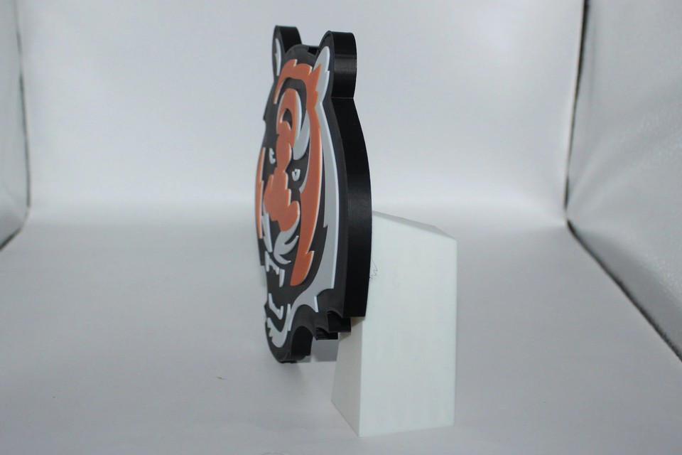 Cincinati Bengals, NFL 3D printed Logo, Sign, Wall, Desk, Fridge, Shelf ...
