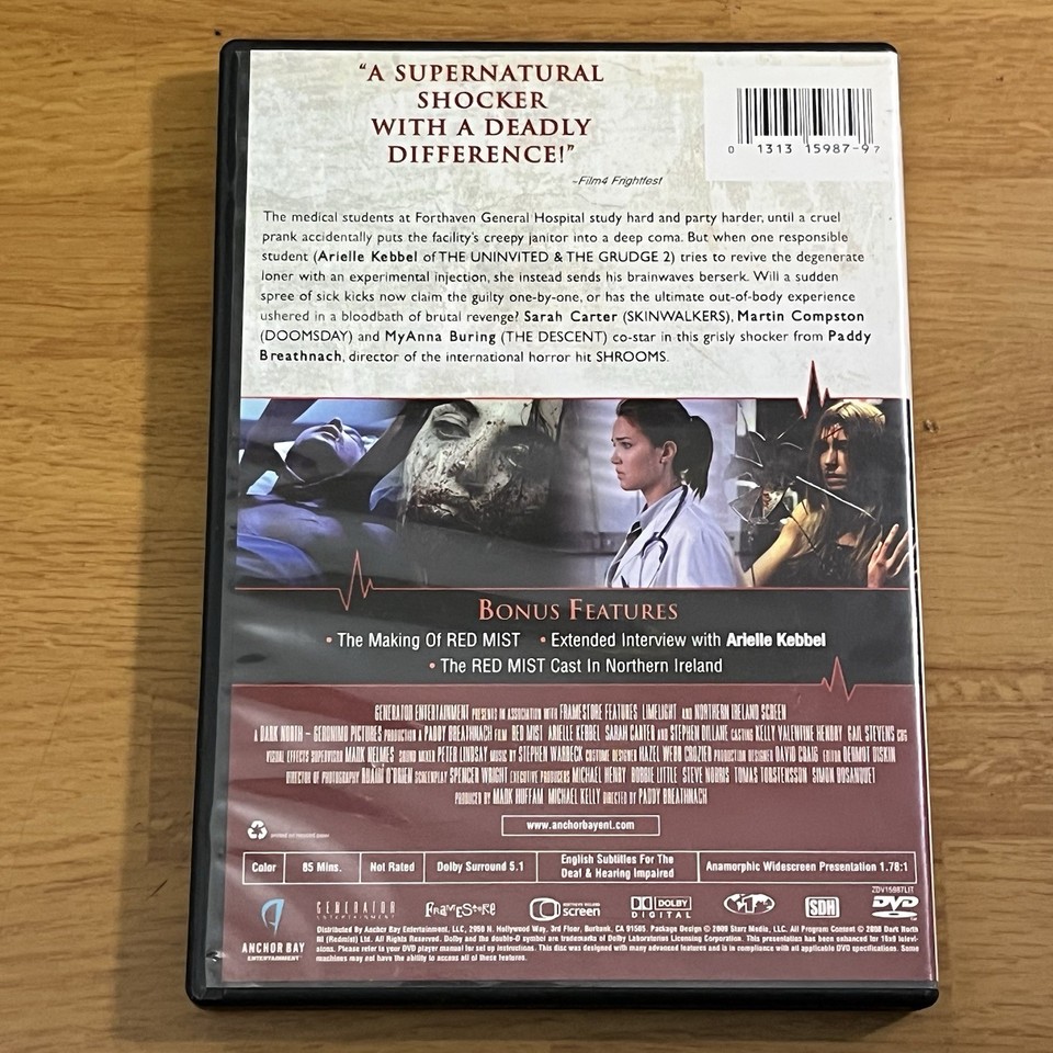 Red Mist (DVD, 2009, Widescreen) Arielle Kebbel, Sarah Carter ...