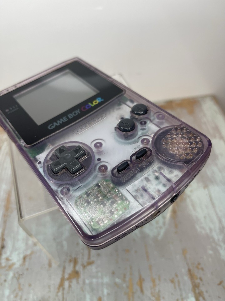 Nintendo GameBoy Color Clear Atomic Purple with Box Console Boxed ...