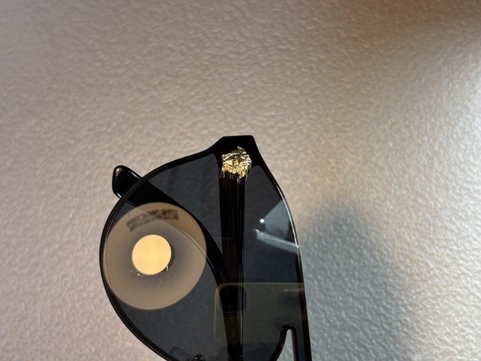 VERSACE MOD.2161 1002/87 Gray; Gold Medusa Sunglasses SHIELD AUTHENTIC ...