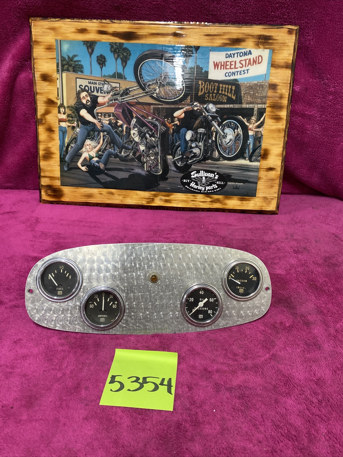 Vintage Stewart Warner Hot Rod Gauge Panel SCTA TROG Coupe Ford Dash ...
