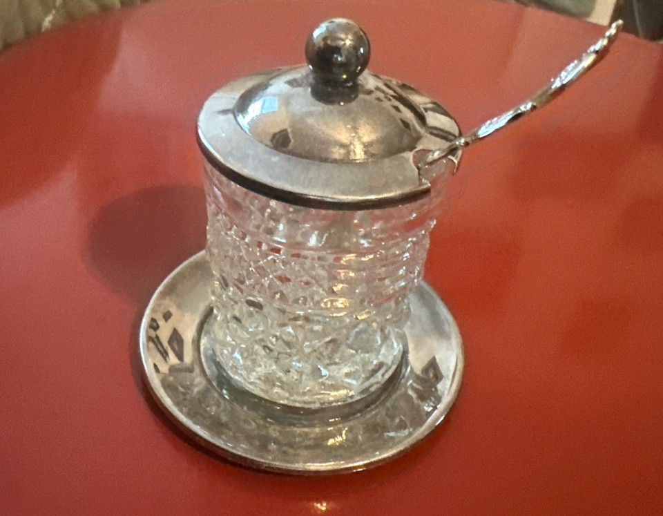 Vintage International Silver Plated Jelly Jar w/ Silver Plated Lid ...