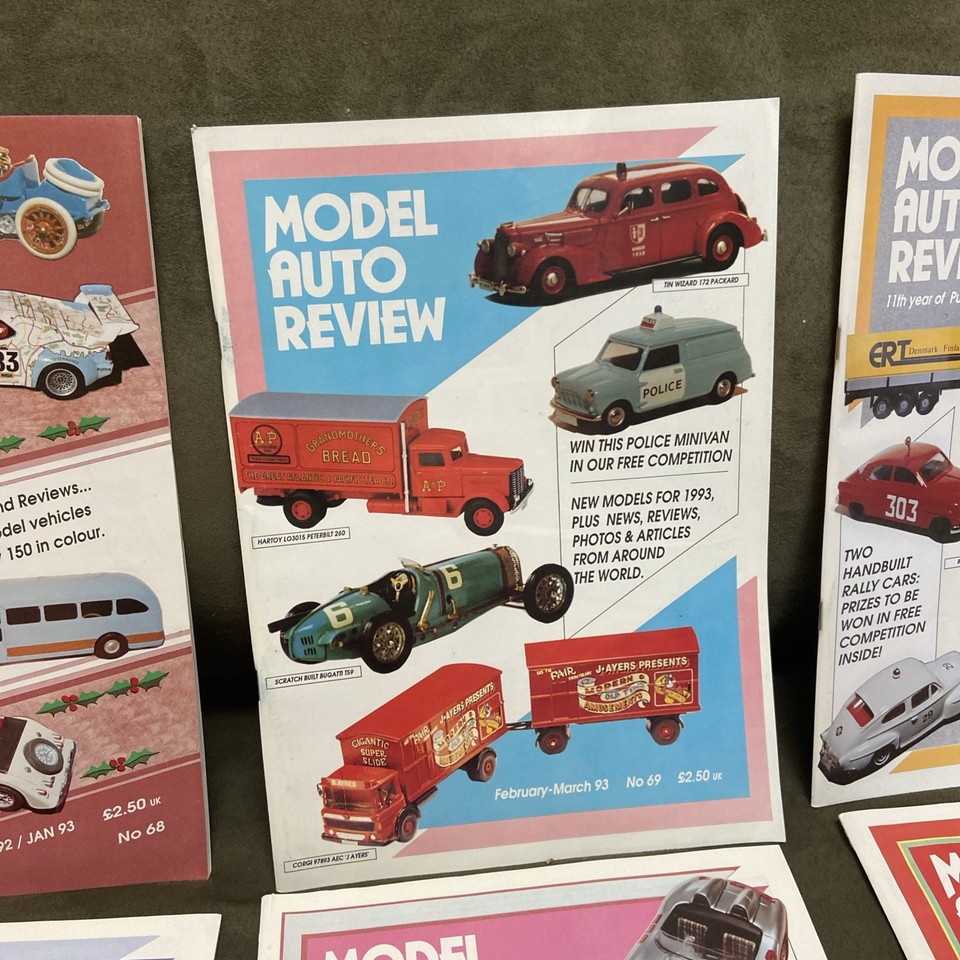 10 Issues FULL YEAR Model Auto Review Magazine 1993 Diecast, Kits Cars ...