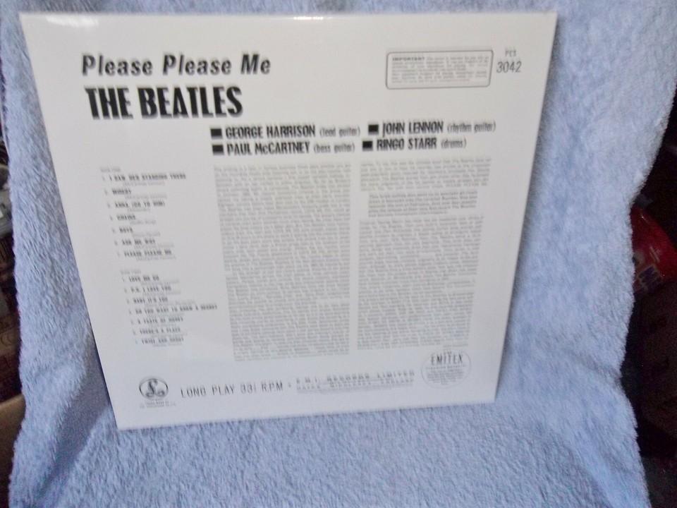 THE BEATLES PLEASE PLEASE ME STEREO ALBUM GOLD PARLOPHONE LABEL SEALED ...