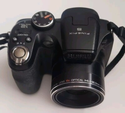 Fujifilm FinePix S1800 12MP Digital Camera w/ 18X Wide Angle Optical ...