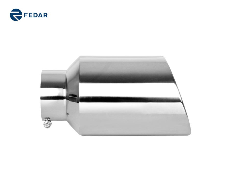 Truck Exhaust Tip Tail Pipe 5" Inlet 8" Outlet 15" Long Rolled End ...