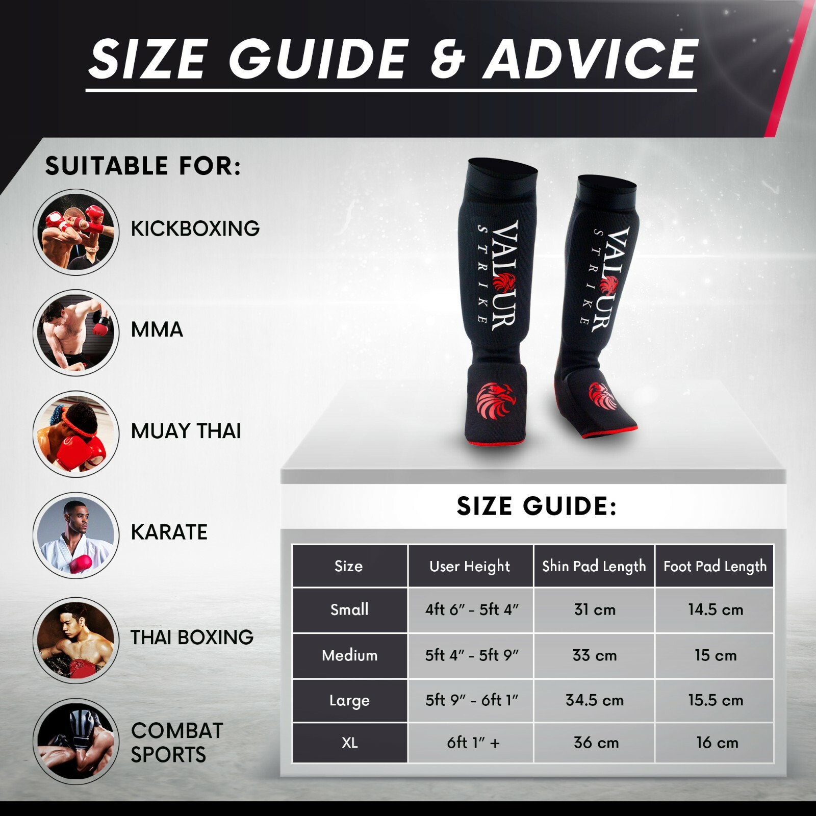 MMA Sock Shin Instep Guard Muay Thai Kick Kickboxing Leg Training ...