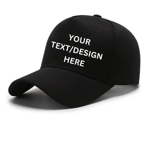 Baseball Cap Personalised Plain - Any Name Custom Caps Hats Accessories ...