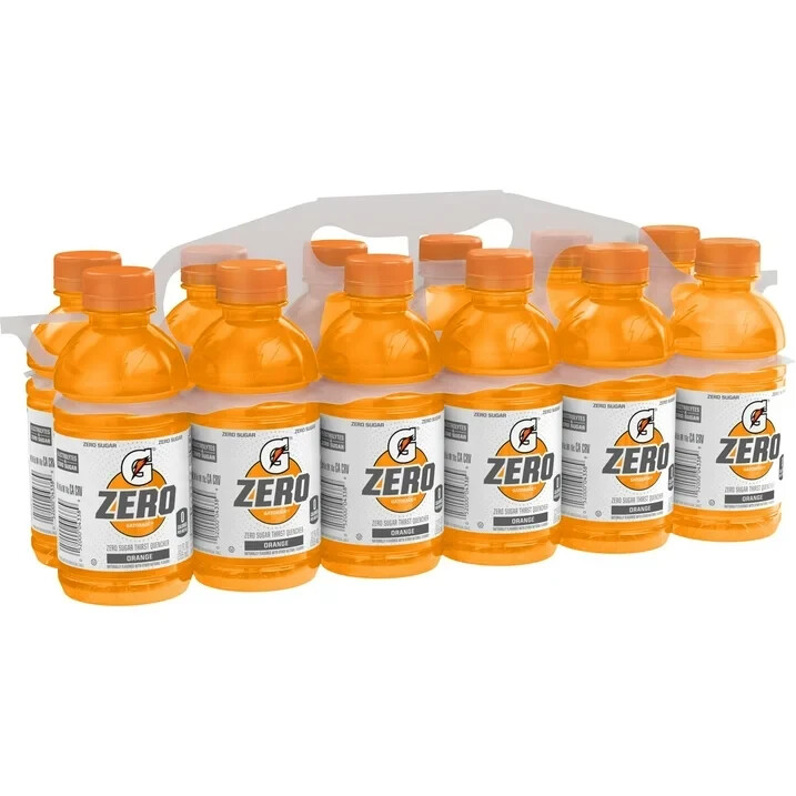 Gatorade Thirst Quencher Zero Sugar Sports Drink Orange 12oz Bottles 12 Pack | eBay