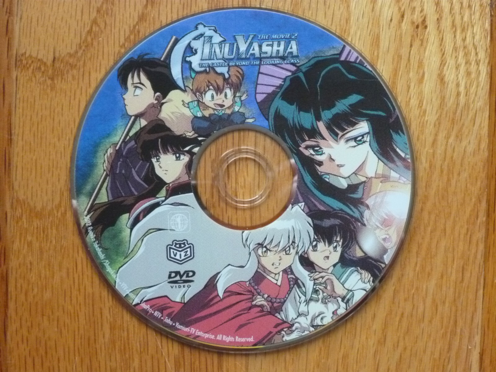 Inuyasha Movie 2 The Castle Beyond the Looking Glass DVD Anime Disc ...