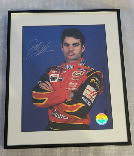 Jeff Gordon #24 Signed Autographed Metal Framed 8x10 Photo COA | eBay