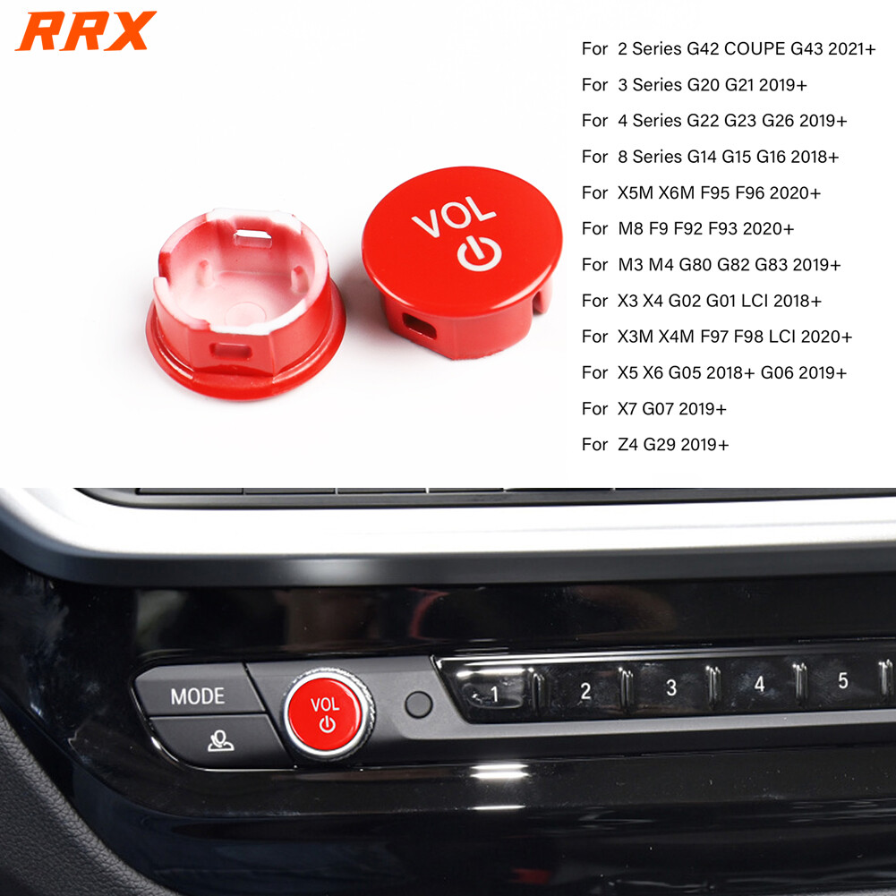 Car Replace Radio Volume Button ABS Red For G20 G80 G01 G02 G05 X5 X6 ...
