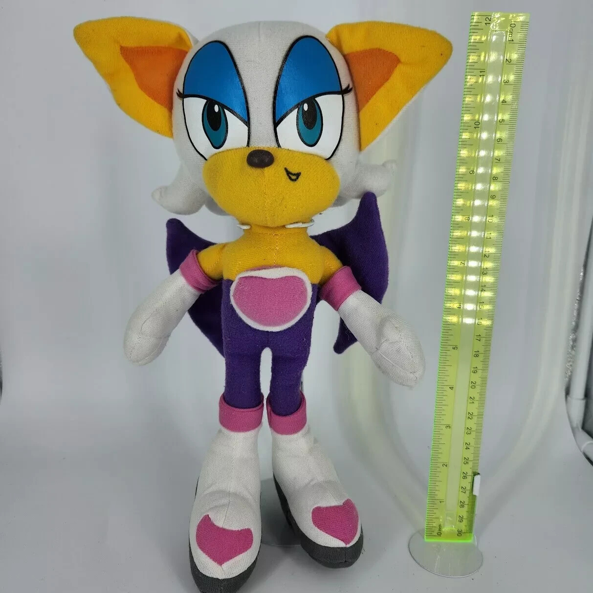 Sonic X Plush 2006 TOY NETWORK Rouge The Bat Sonic The Hedgehog 10" EXT ...