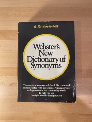 Webster New Dictionary Of Synonyms Pre Owned Hardcover | eBay