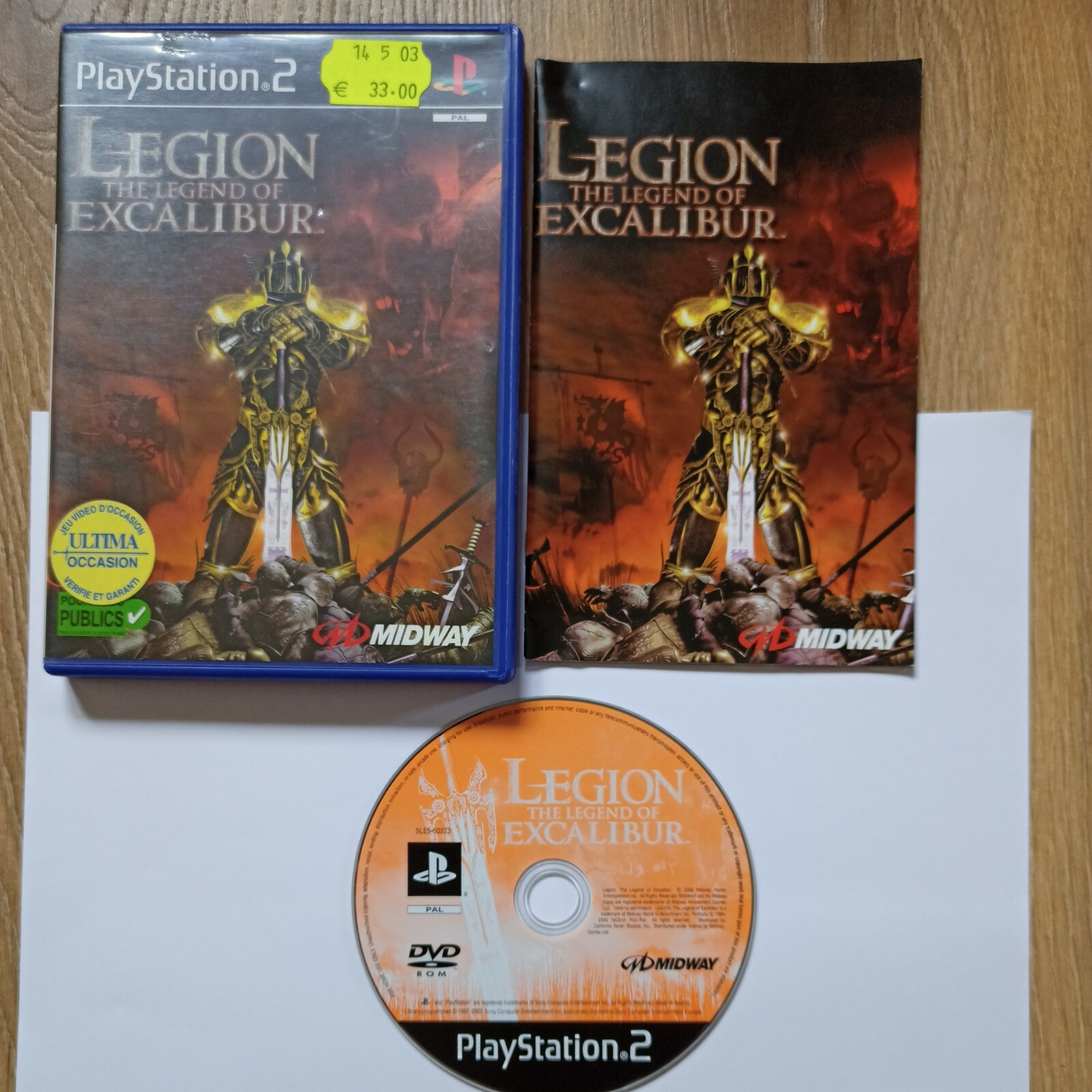 Legion the legend of Excalibur PlayStation 2 PAL - Prix - Photo ...