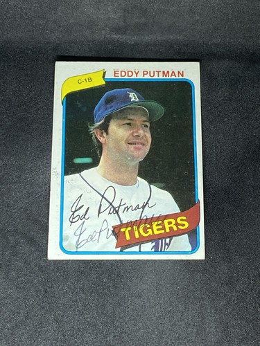 Eddy Putman Ed 1980 Topps #59 Detroit Tigers Auto Autographed Signed ...