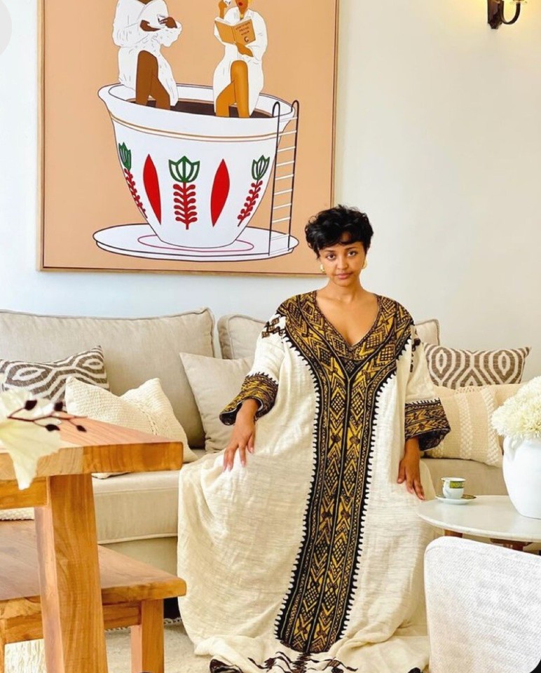 Gorgeously Handmade Tibeb Ethiopian Traditional Dress (Her) | eBay