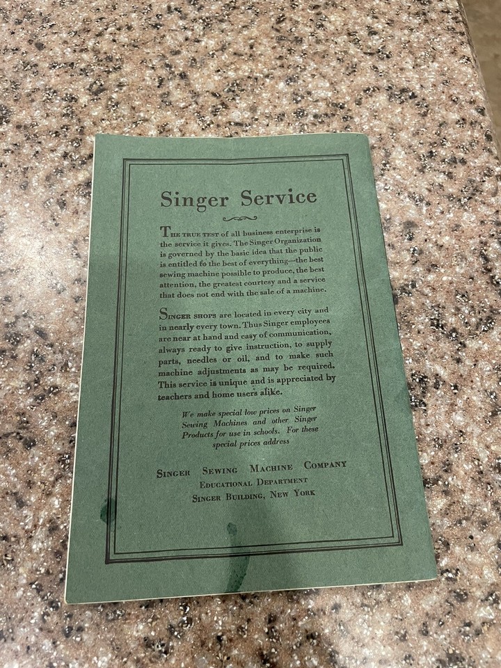 1941 Singer Student's Instruction Manual of Machine Sewing | eBay