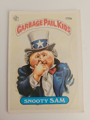 1986 Topps Garbage Pail Kids Series 3 SNOOTY SAM #110a (Teacher back ...