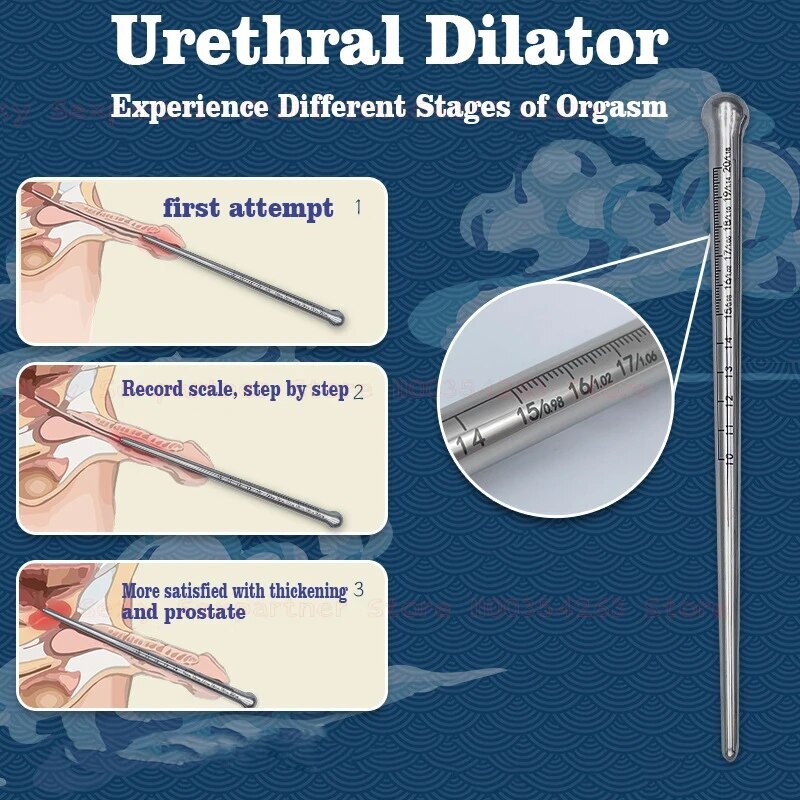 Graduated Male Stainless Steel Urethral Dilator Sound Penis Plug NEW | eBay