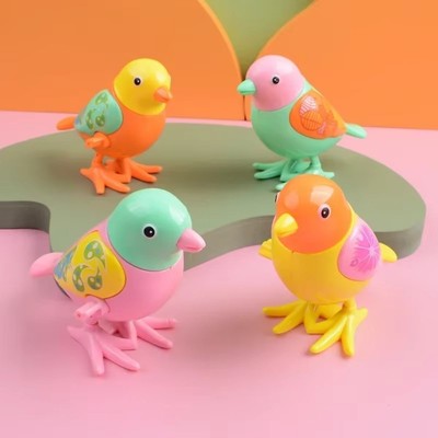 1pc Winding Mechanism Clockwork Bird Toy Cartoon Jumping Bird Baby Toy ...