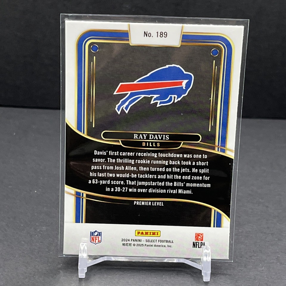 2024 Panini Select No. 189 Ray Davis Rookie Card Buffalo Bills NFL | eBay