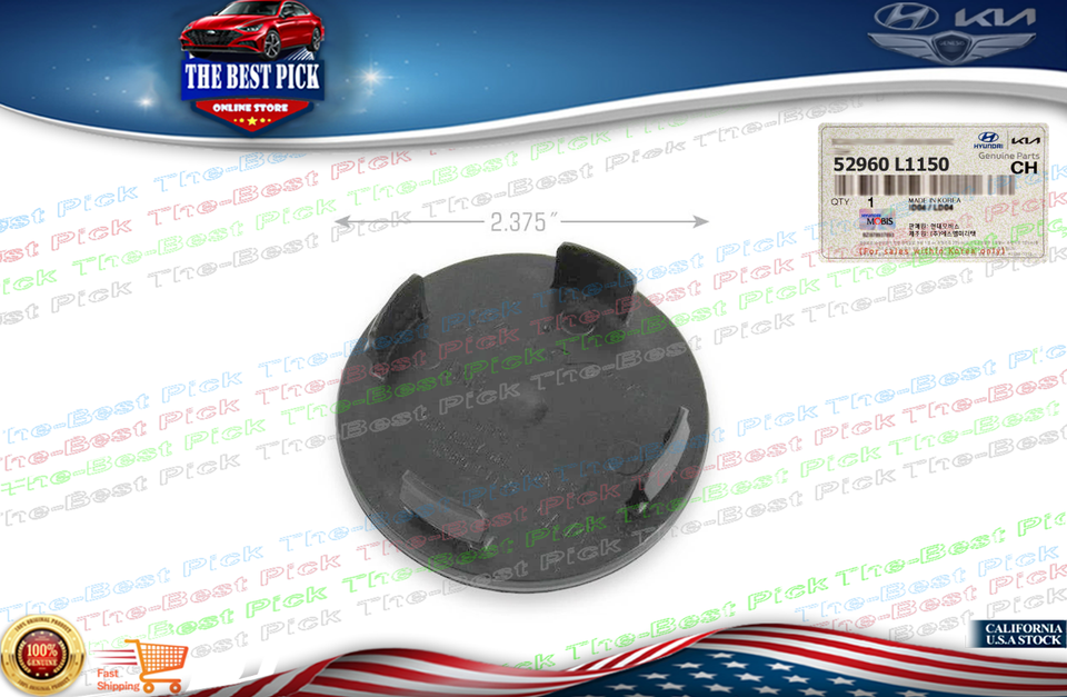 ⭐GENUINE⭐ Aluminium Wheel Center Cap Ioniq Sonata Elantra 2021-2022 ...