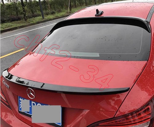 For Benz CLA200 CLA45 AMG 2013-19 Gloss Black Rear Roof Spoiler Top ...
