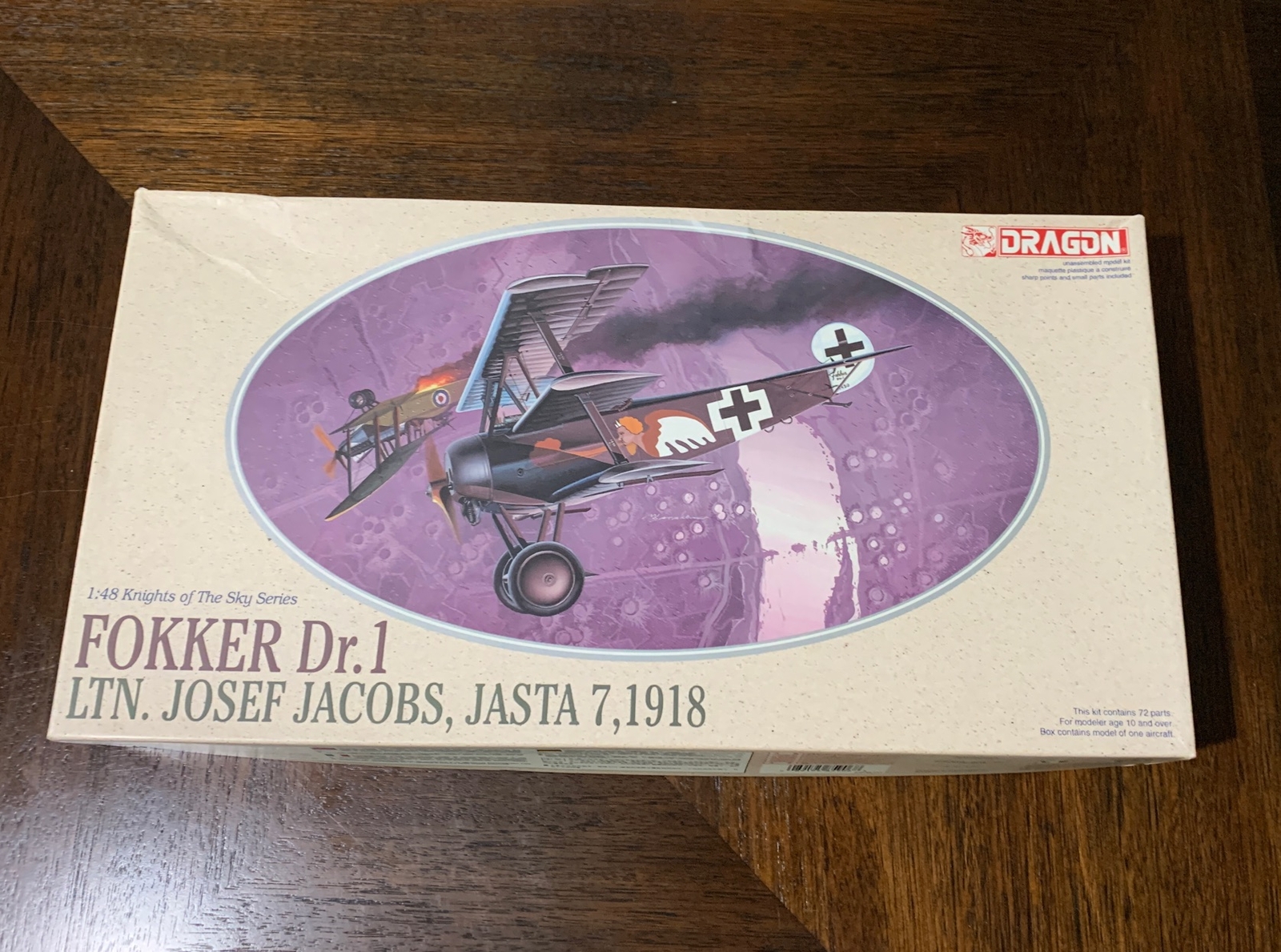 Dragon 1:48 Scale Fokker Dr.1 LTN. Josef Jacobs, Jasta 7, 1918 #5906 ...