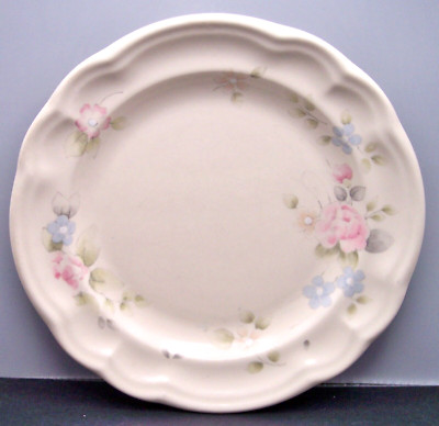 Vintage Pfaltzgraff Pink Tea Rose Salad Plates 7 1/4" set of 4 | eBay