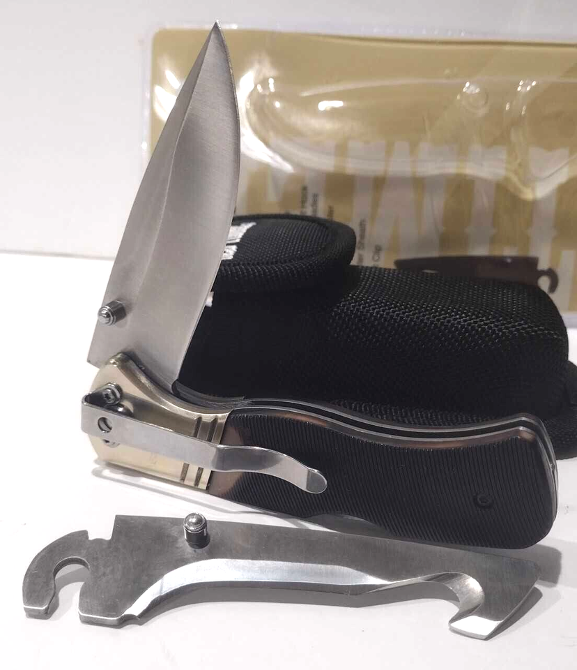 Schrade Old Timer Switch A Blade Drop Point Guthook Lockback Pocket ...