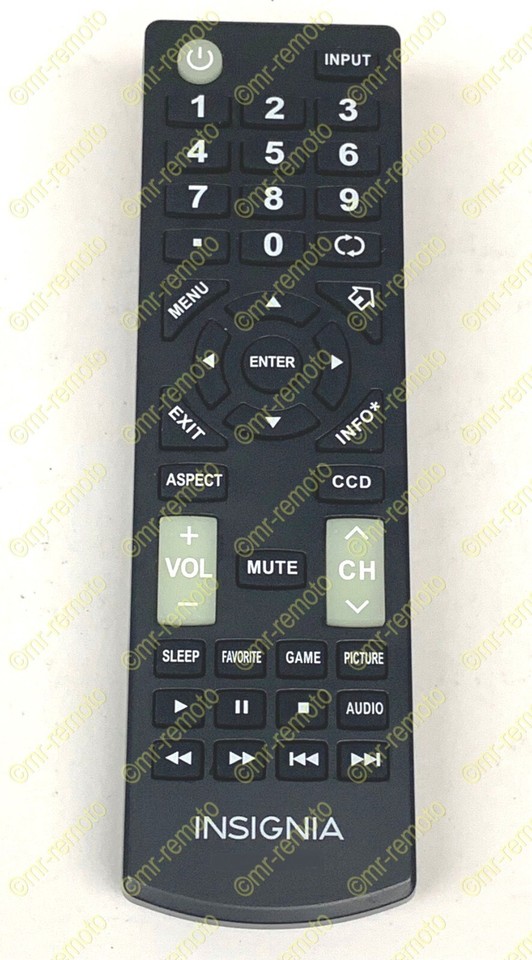 OEM Genuine INSIGNIA Remote Control TV NS-19D220NA16 NS-24D420NA16 NS ...