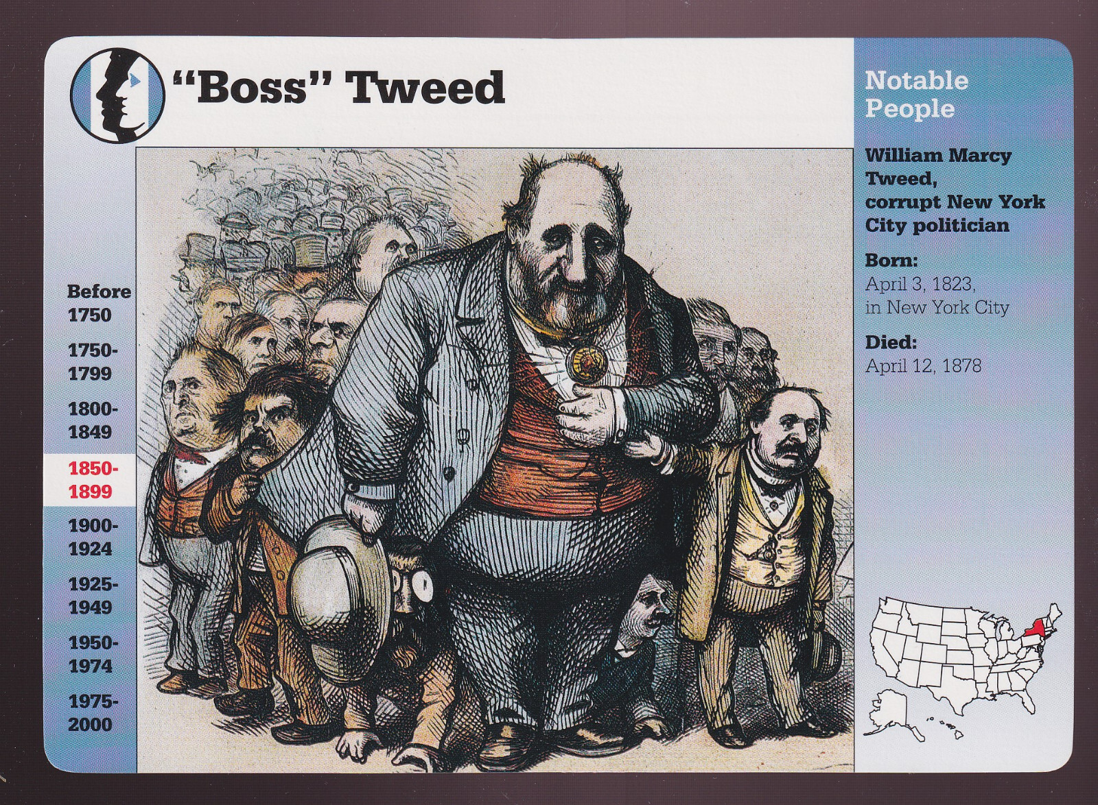 BOSS TWEED Tammany Hall Corrupt Politician 1995 GROLIER STORY OF ...
