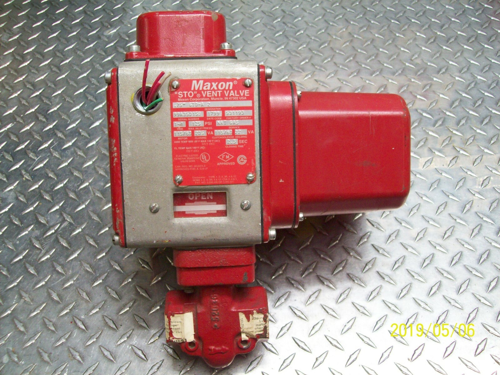 MAXON ST0-A 2 "STO" VENT VALVE .75" or 3/4" | eBay