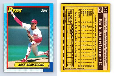 Jack Armstrong - Reds #642 Topps 1990 Baseball Trading Card | eBay