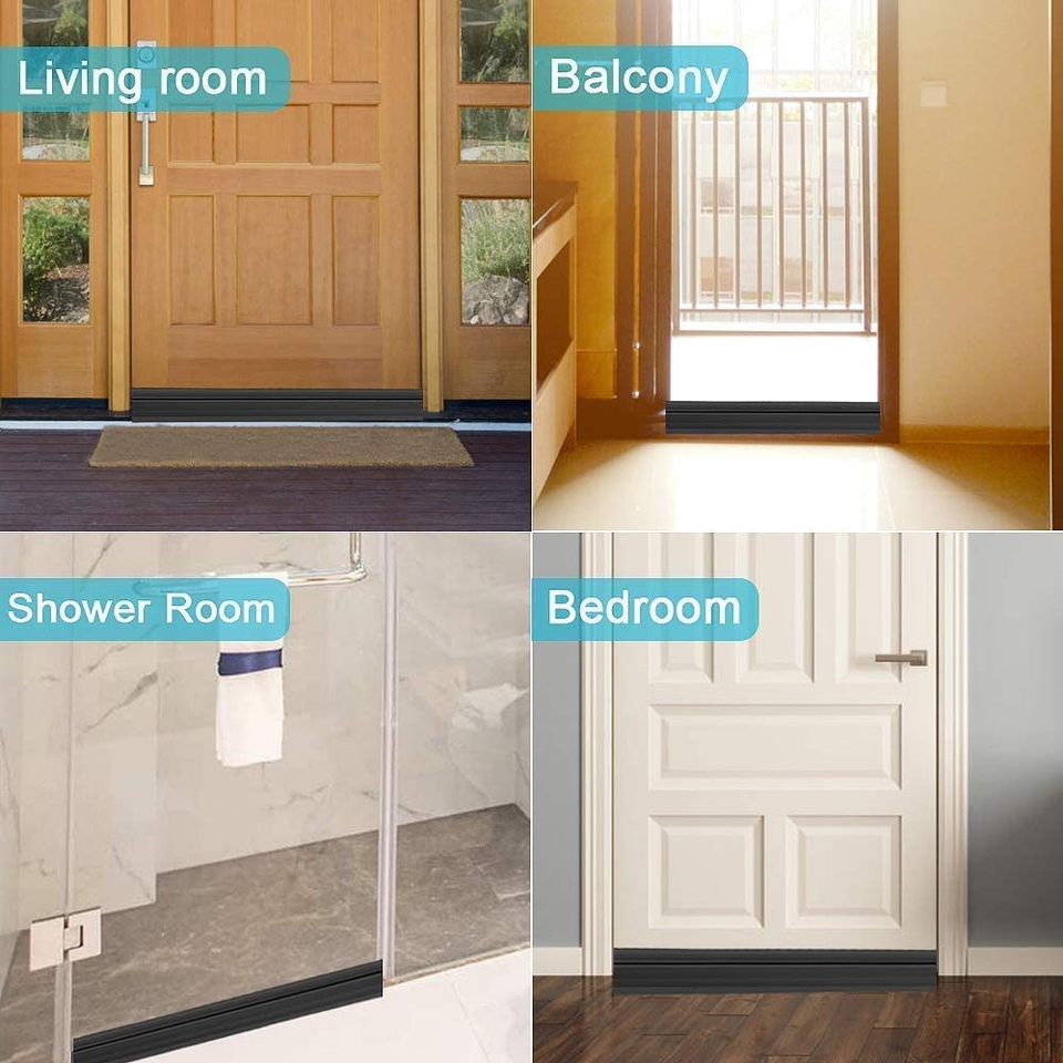 Suptikes 2 Pack Door Draft Stopper，Door Sweep for Exterior & Interior ...