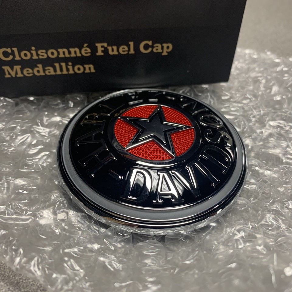 Harley-Davidson Softail FLSTS & Some Touring Red Star Fuel Gas Cap ...