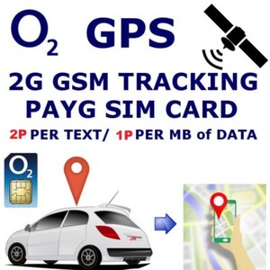 2G GSM O2 Sim Card for Car GPS Tracker Tracking Devices 2p per Text 1p ...