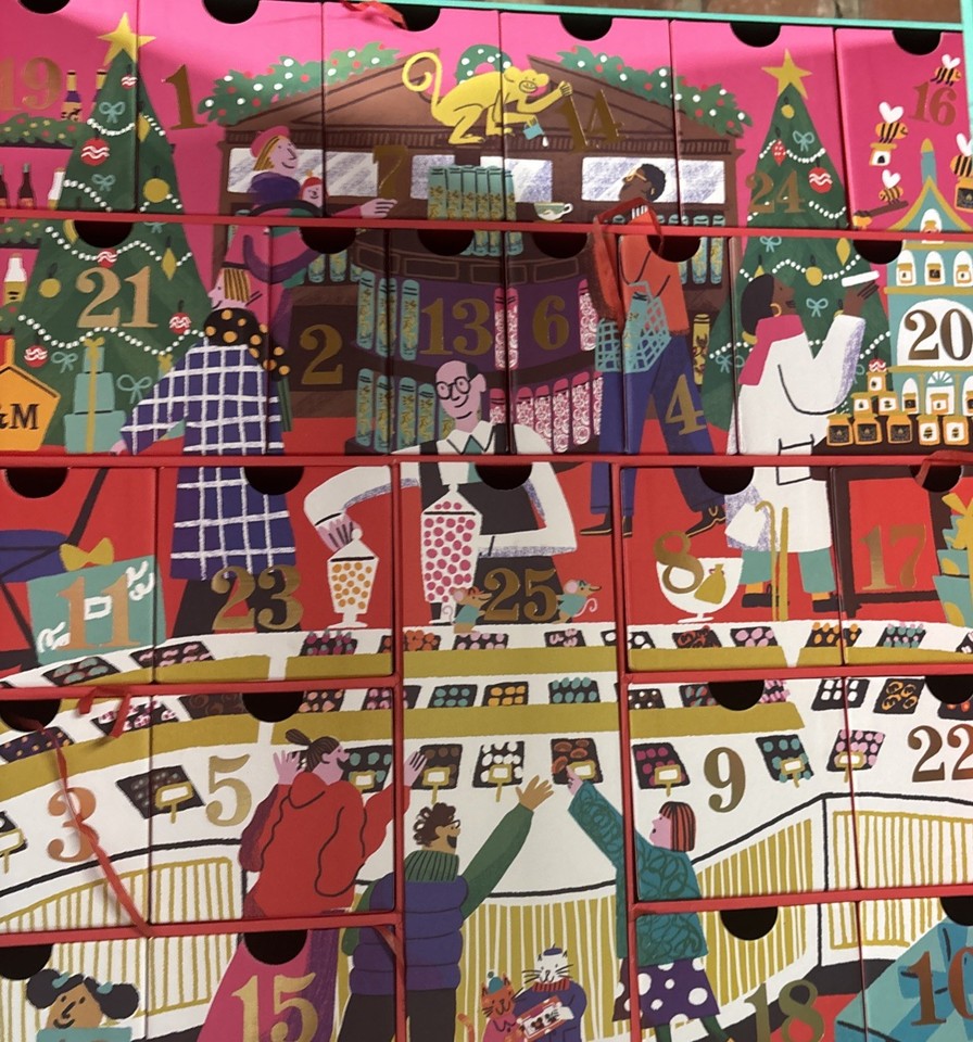 Fortnum & Mason Feasting Advent Calendar Empty With Straw Ready For ...